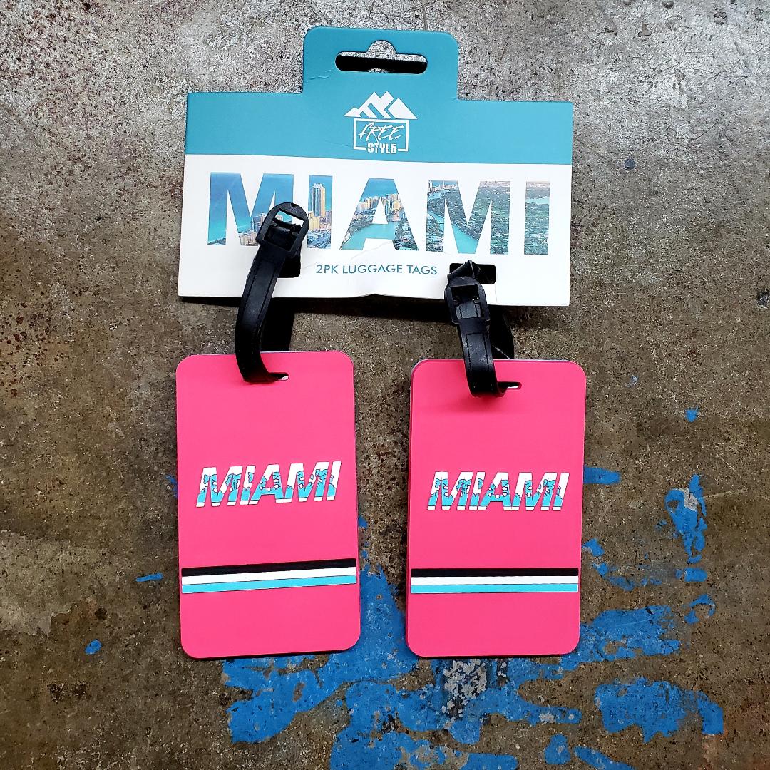 MIAMI LUGGAGE TAG / SET OF 2 – Creative Male