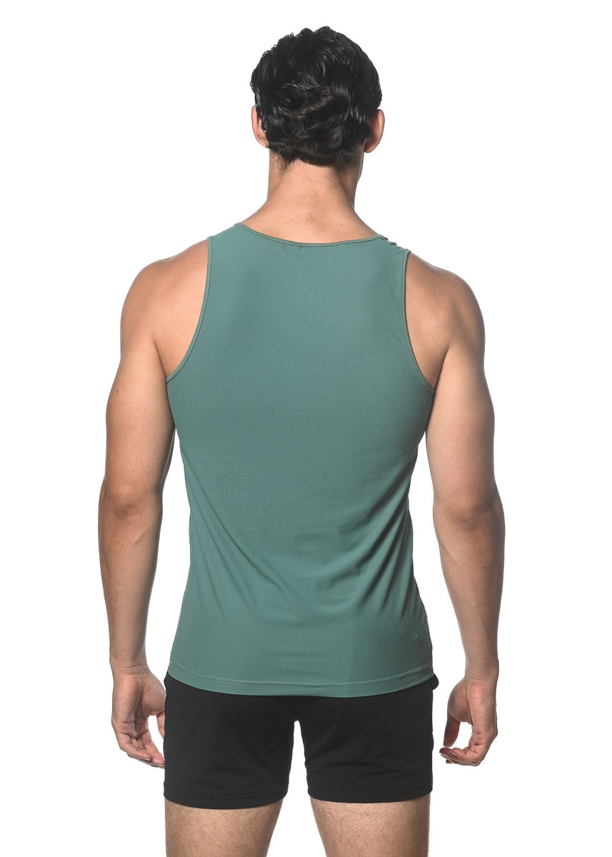 TEXTURED MESH PERFORMANCE TANK – Creative Male