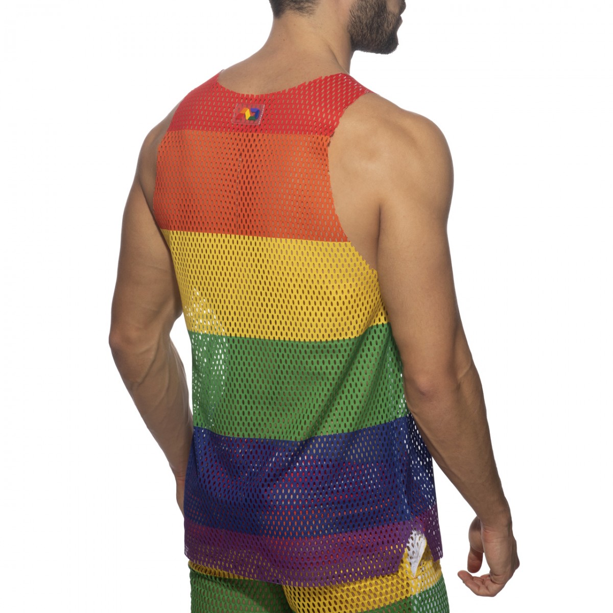 MESH RAINBOW TANK TOP – Creative Male